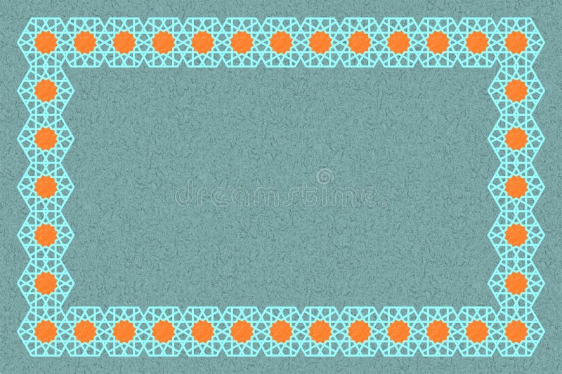 Islamic frame - cdr format stock illustration. Illustration of ...