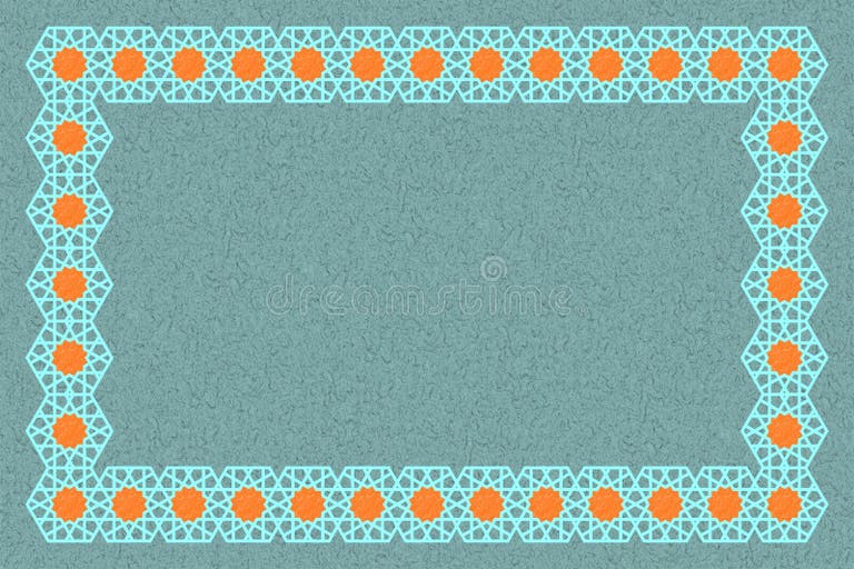 Islamic frame - cdr format stock illustration. Illustration of ...