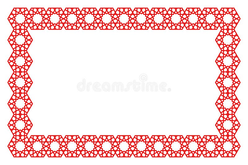 Islamic frame - cdr format stock illustration. Illustration of frame ...