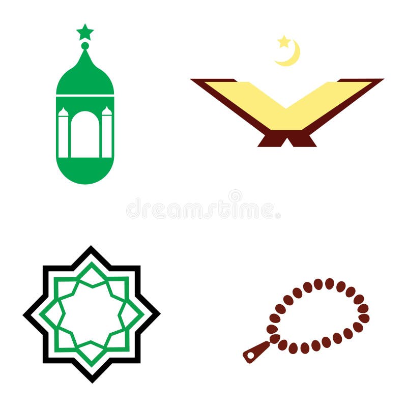 Islamic Religion Icon Logo Vector Stock Vector - Illustration of ...