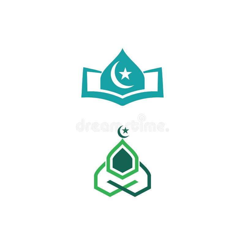 Islamic School Vector Icon Design Illustration Template Stock Vector ...