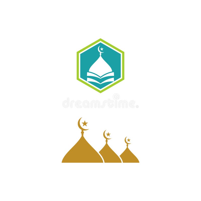 Islamic School Vector Icon Design Illustration Template Stock Vector ...