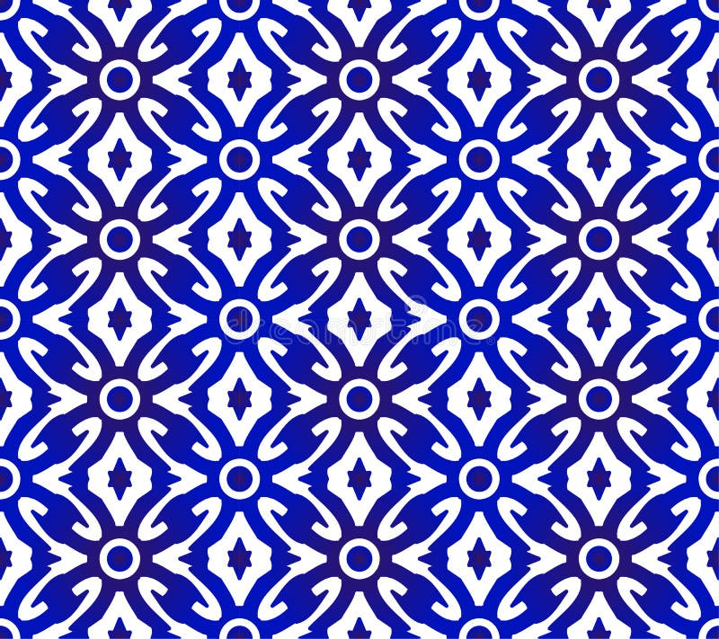 Indigo pattern vector stock vector. Illustration of damask - 162789360