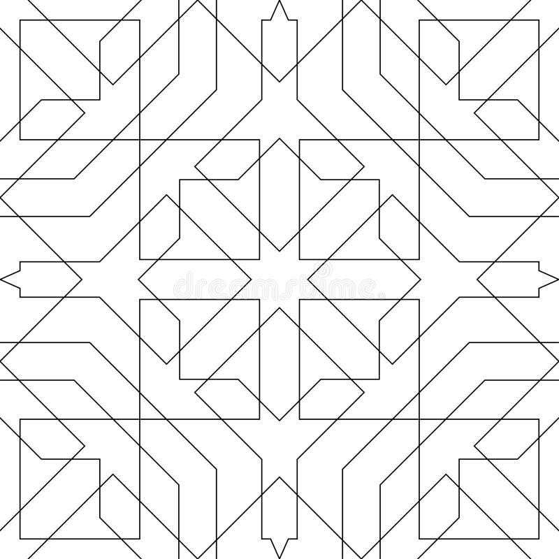 Islamic Line Pattern Stock Illustrations – 24,517 Islamic Line Pattern ...