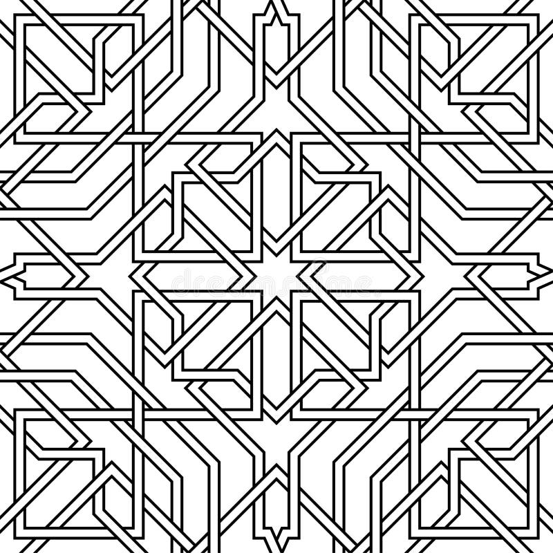 Islamic Line Pattern Stock Illustrations – 24,517 Islamic Line Pattern ...
