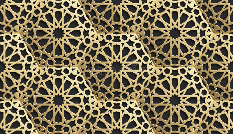 Islamic Seamless Pattern with Stars. Vector Background Stock Vector ...