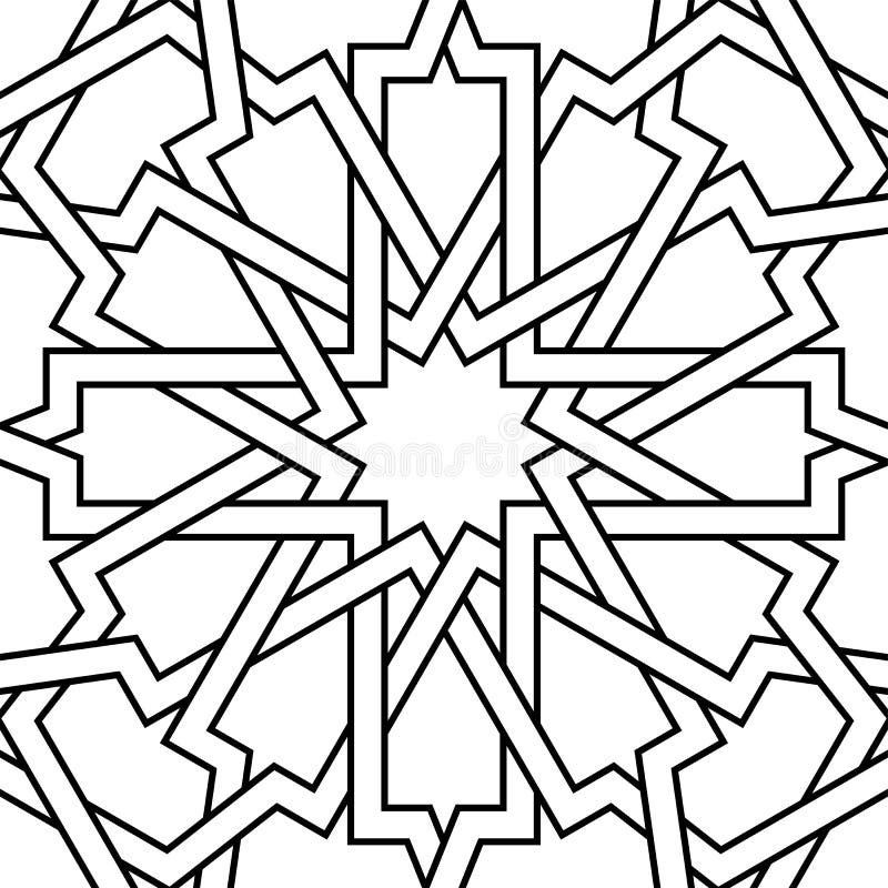 Islamic seamless vector stock vector. Illustration of geometrical ...