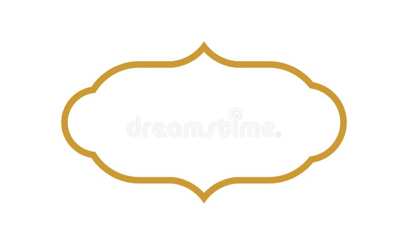 Islamic Shape Outline - Horizontal - Vector Stock Vector - Illustration ...