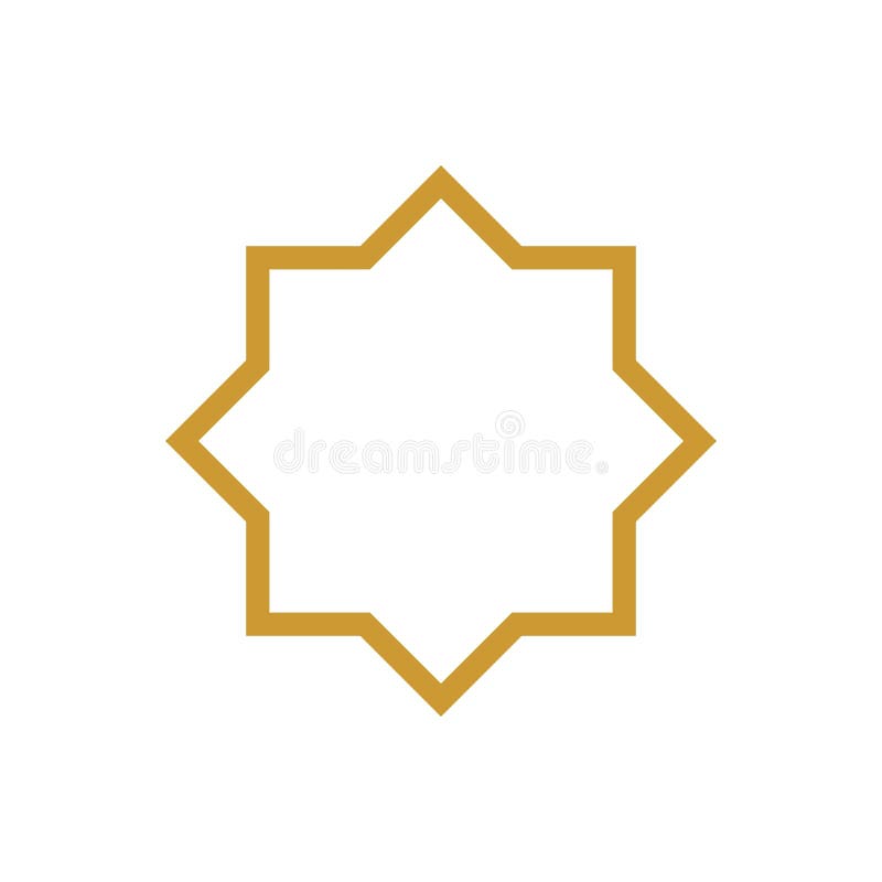Islamic Shape Outline - Vector Stock Vector - Illustration of line ...