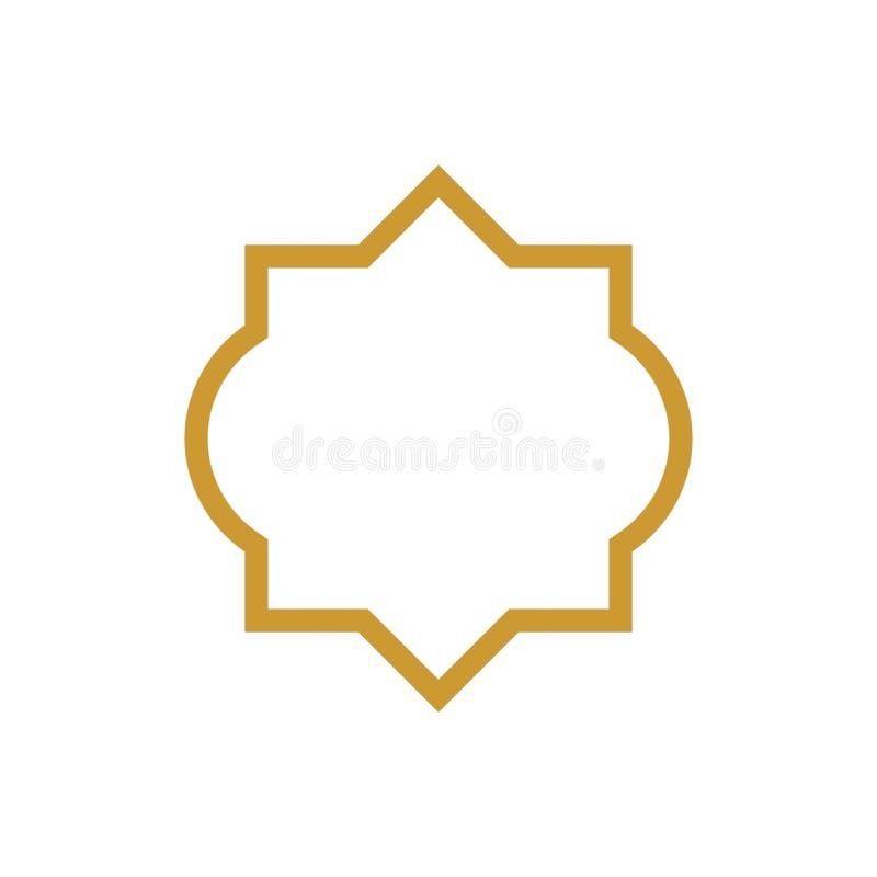 Set of Islamic Shape Illustration. Flat Islamic Door and Arabic Window ...