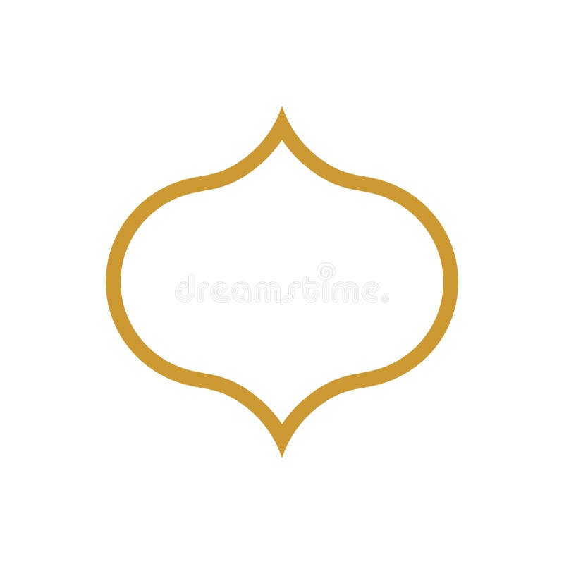 Islamic Shape Outline - Horizontal - Vector Stock Vector - Illustration ...