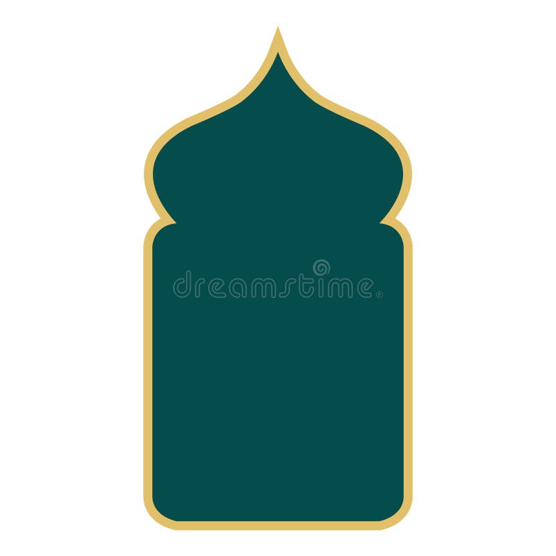 Islamic Shape Window Frame stock vector. Illustration of silhouette ...