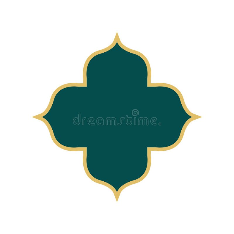 Islamic Shape Window Frame stock vector. Illustration of border - 356952438