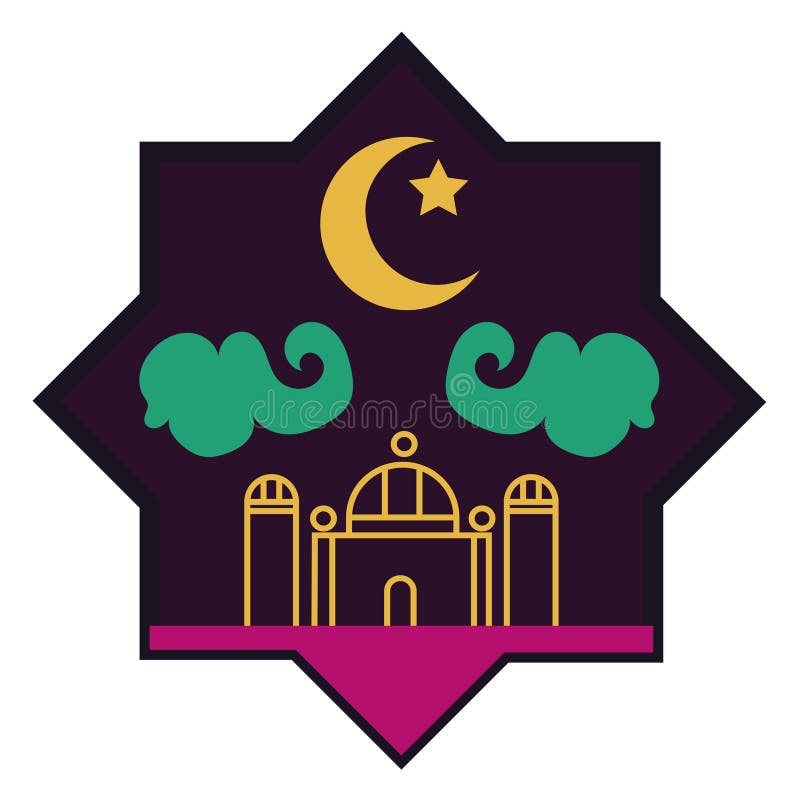 Islamic star arab mosque stock vector. Illustration of islamic - 291091413