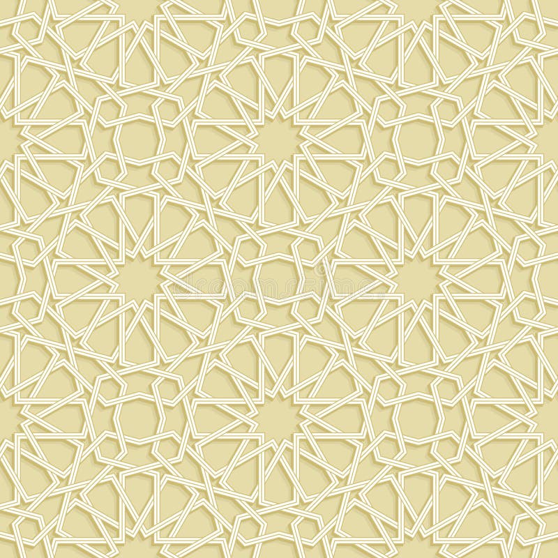 Islamic Star Gold Pattern stock vector. Illustration of moroccan - 47727162
