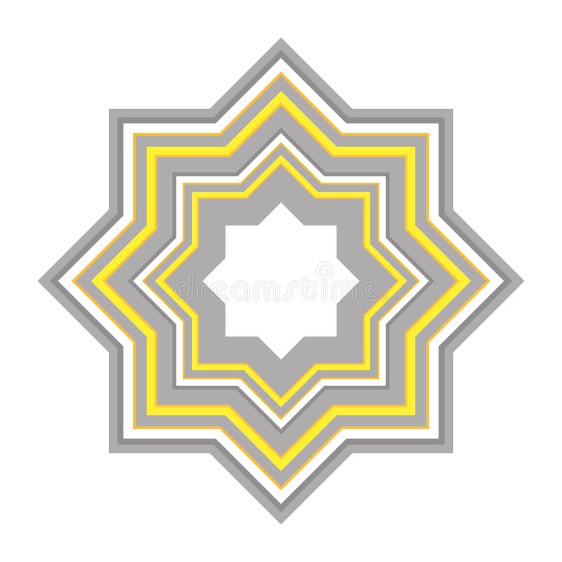 Islamic Star Isolate Design Stock Vector - Illustration of religious ...
