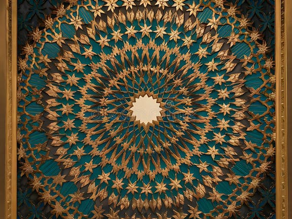Islamic Star Pattern with Traditional Middle Eastern Decorative Style ...