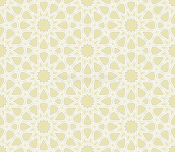 Islamic Star Pattern with Light Background Stock Vector - Illustration ...
