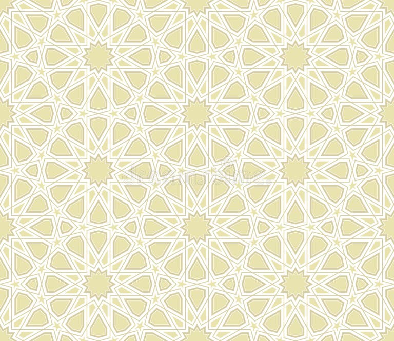 Islamic Star Pattern with Light Background Stock Vector - Illustration ...