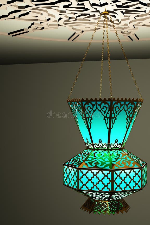Islamic style lantern stock illustration. Illustration of glass - 6780183