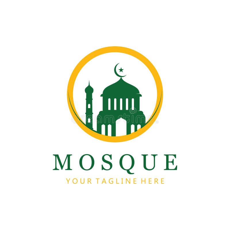 Mosque Creative Logo Template with Simple Concept Stock Vector ...