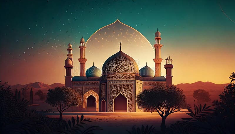 Islamic-themed YouTube Thumbnail with Modern and Traditional Elements ...