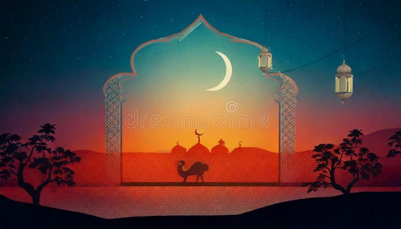 Islamic-themed YouTube Thumbnail with Modern and Traditional Elements ...