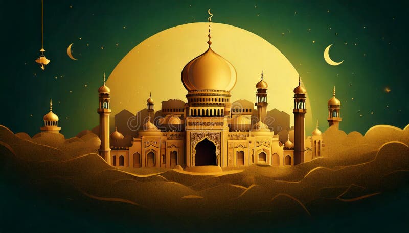 Islamic-themed YouTube Thumbnail with Modern and Traditional Elements ...