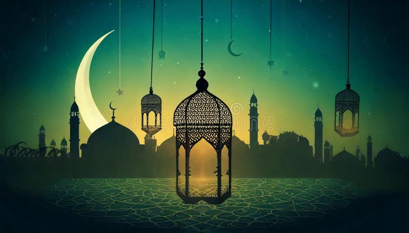 Islamic-themed YouTube Thumbnail with Modern and Traditional Elements ...