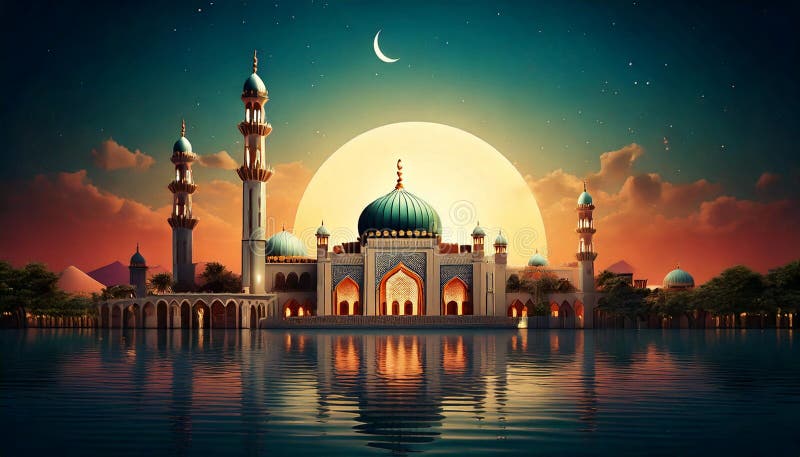 Islamic-themed YouTube Thumbnail with Modern and Traditional Elements ...