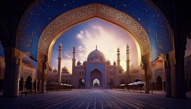 Islamic-themed YouTube Thumbnail with Modern and Traditional Elements ...