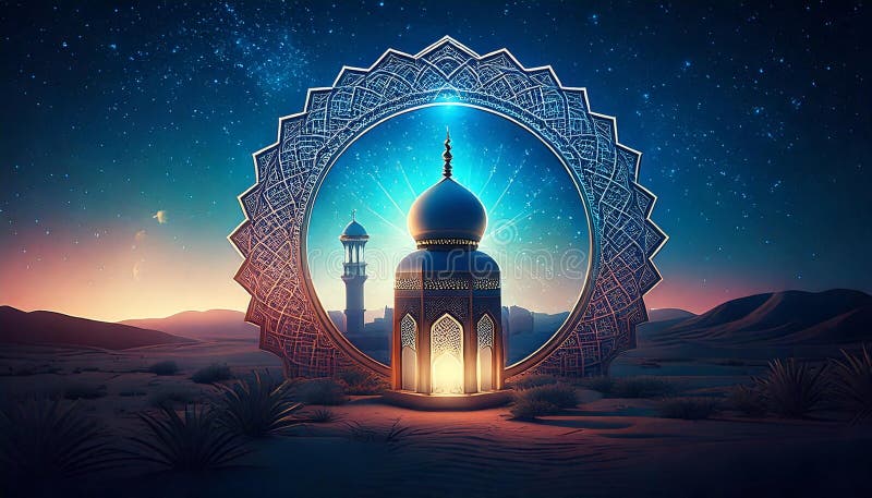 Islamic-themed YouTube Thumbnail with Modern and Traditional Elements ...