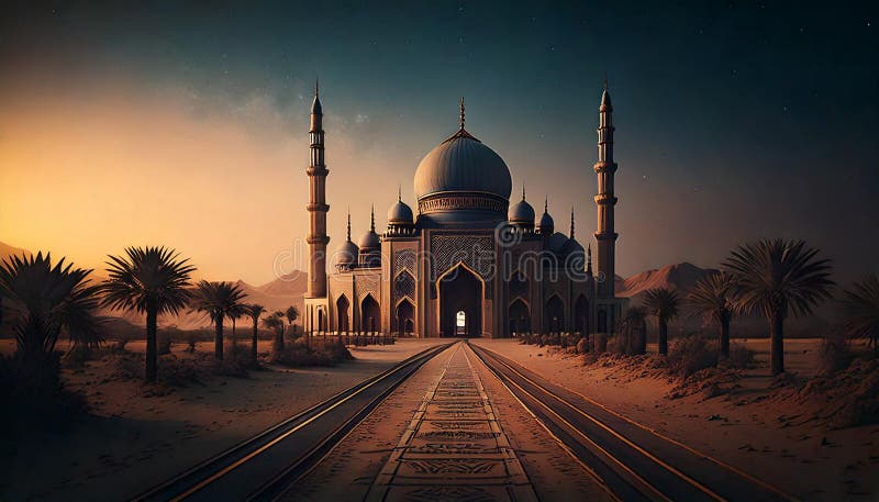 Islamic-themed YouTube Thumbnail with Modern and Traditional Elements ...