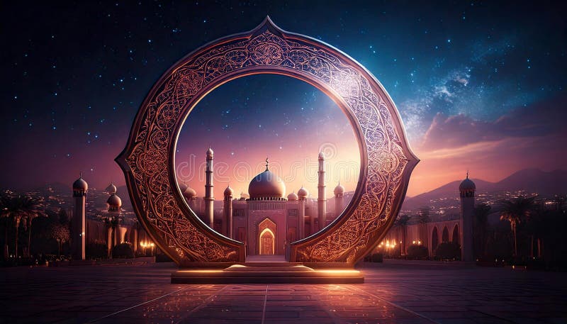 Islamic-themed YouTube Thumbnail with Modern and Traditional Elements ...