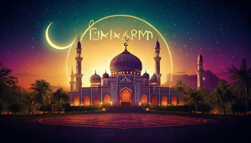 Islamic-themed YouTube Thumbnail with Modern and Traditional Elements ...