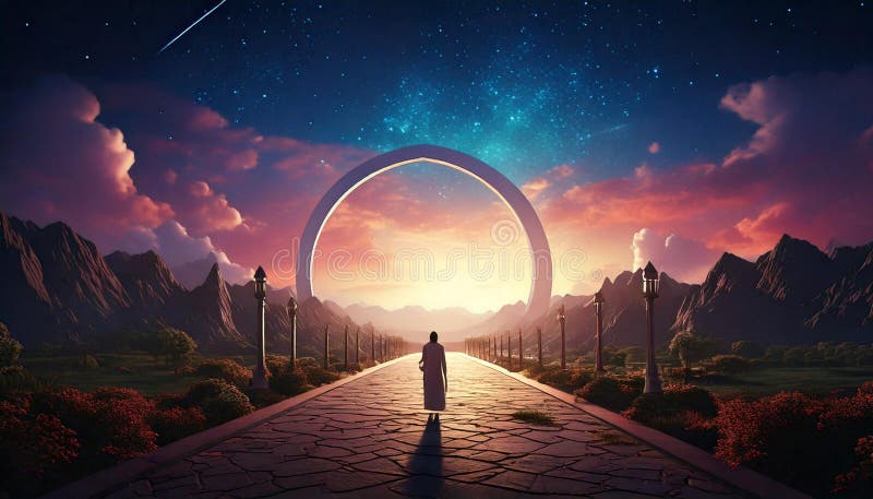 Islamic-themed YouTube Thumbnail with Modern and Traditional Elements ...