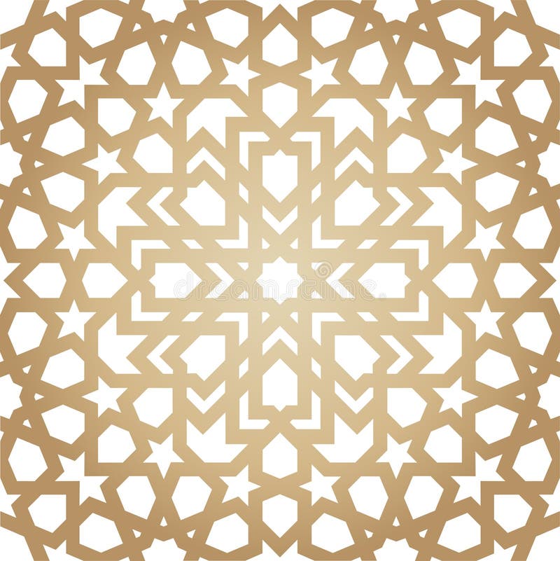 Islamic Star Gold Pattern stock vector. Illustration of moroccan - 47727162
