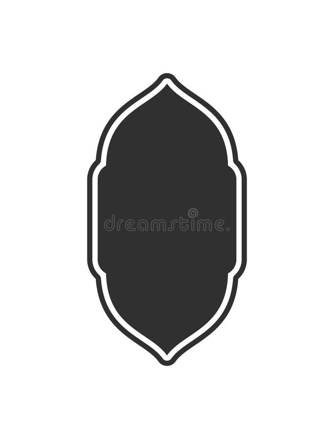 The Islamic Vector Shape that Represents an Arch is an Ornate Design of ...
