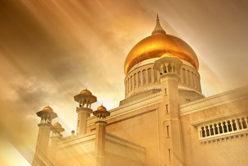 Islamitische Moskee stock afbeelding. Image of aanhangers - 6493937