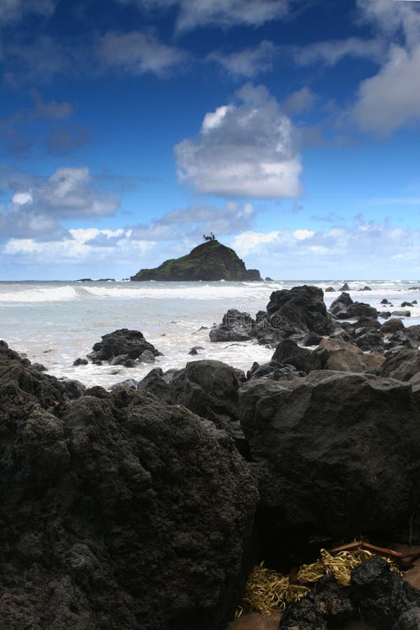 Comoros Beach with a Rock, Sunset Stock Image - Image of hatchlings ...