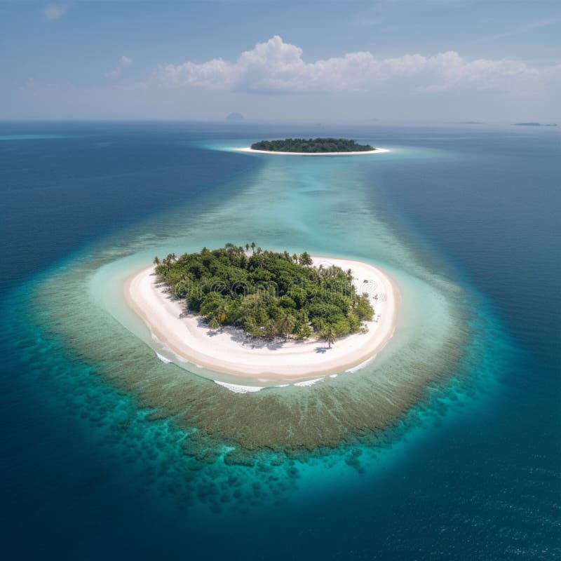 Island blue illustration stock illustration. Illustration of travel ...