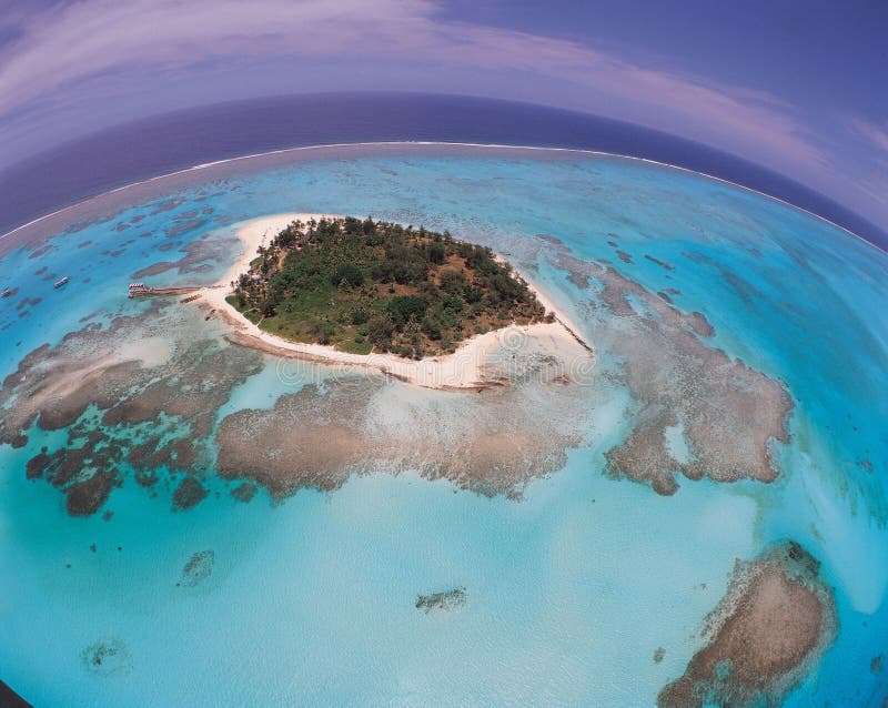 Island above Sea stock image. Image of rock, deserted, blue - 943957