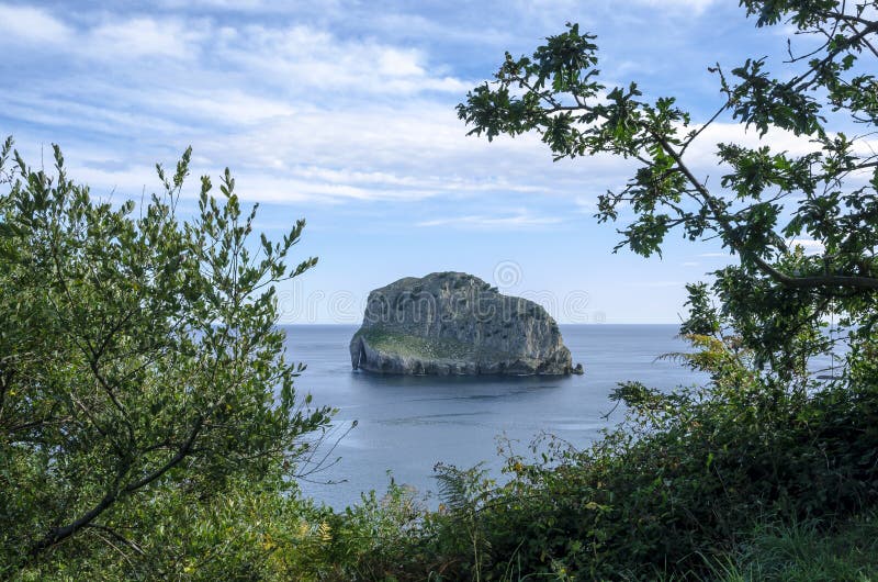 Island Basque country stock image. Image of church, vizcaya - 45858255
