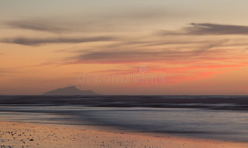 Island Beach Sunset stock photo. Image of waves, ocean - 37987510