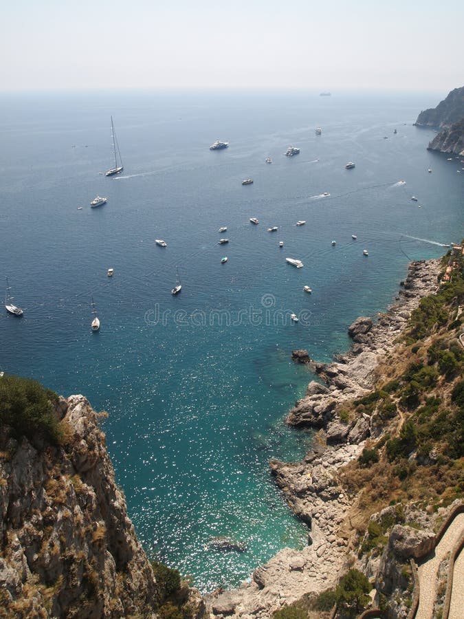 Island of Capri stock photo. Image of swimming, tyrrhenian - 32797304