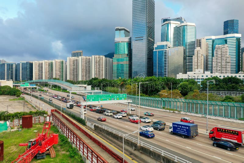 The Island Eastern Corridor at Hong Kong 28 May 2022 Editorial Image ...