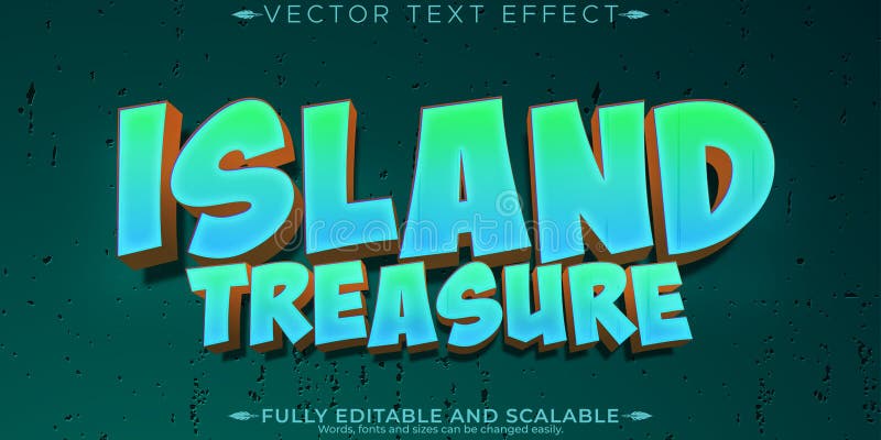 Island Editable Text Effect, Editable Treasure and Pirate Text Style ...