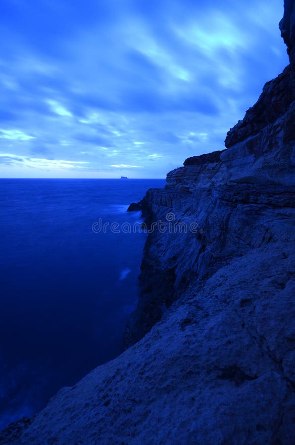 Island of Filfla Outside Malta Stock Photo - Image of mountains, rocks ...