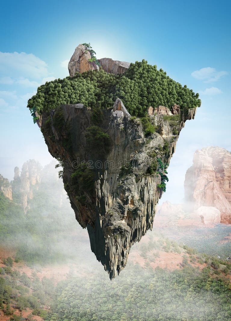 Floating Island Concept Stock Illustrations – 8,397 Floating Island ...