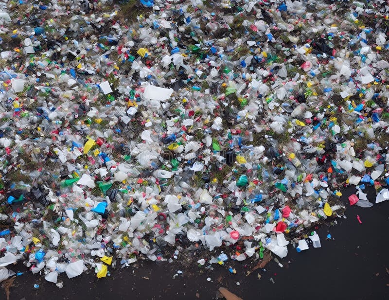 An Island Full of Plastic Garbage, Created with Generative AI ...
